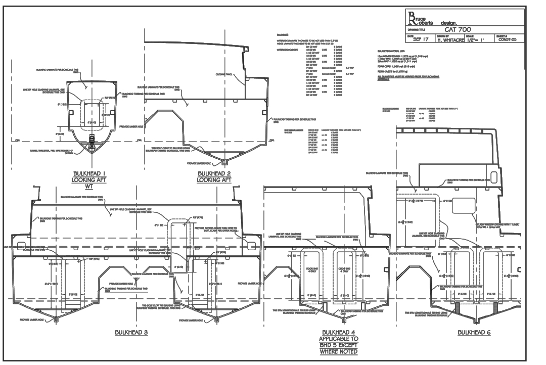 Bruce Roberts, CATAMARAN boat plans, CATAMARAN boat building ...
